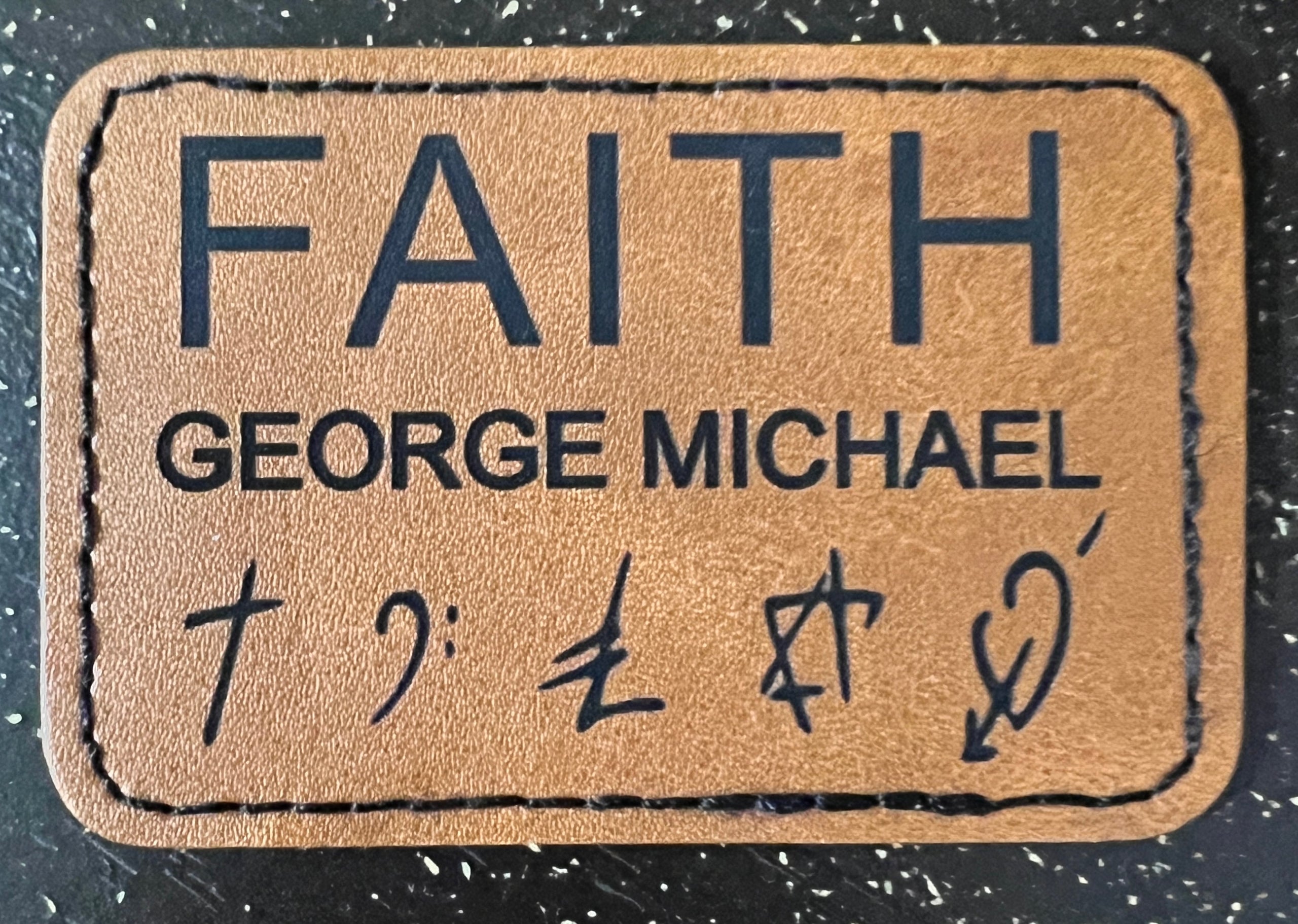 George Michael Iconic FAITH album logo with Symbols | Fine Line ...